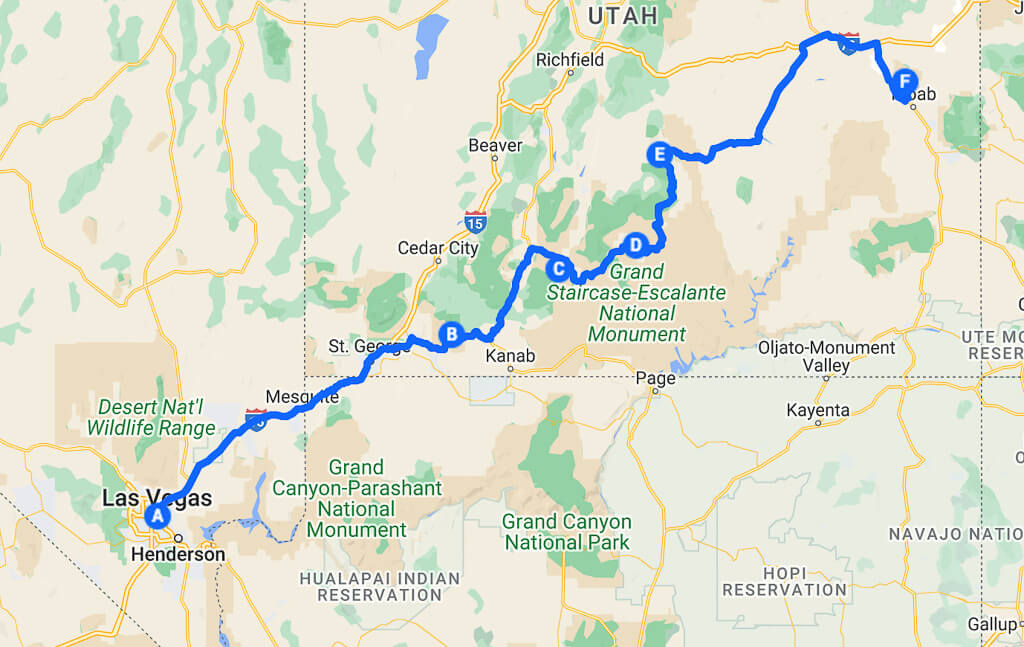 Epic Las Vegas to Arches National Park Road Trip to take in 2025