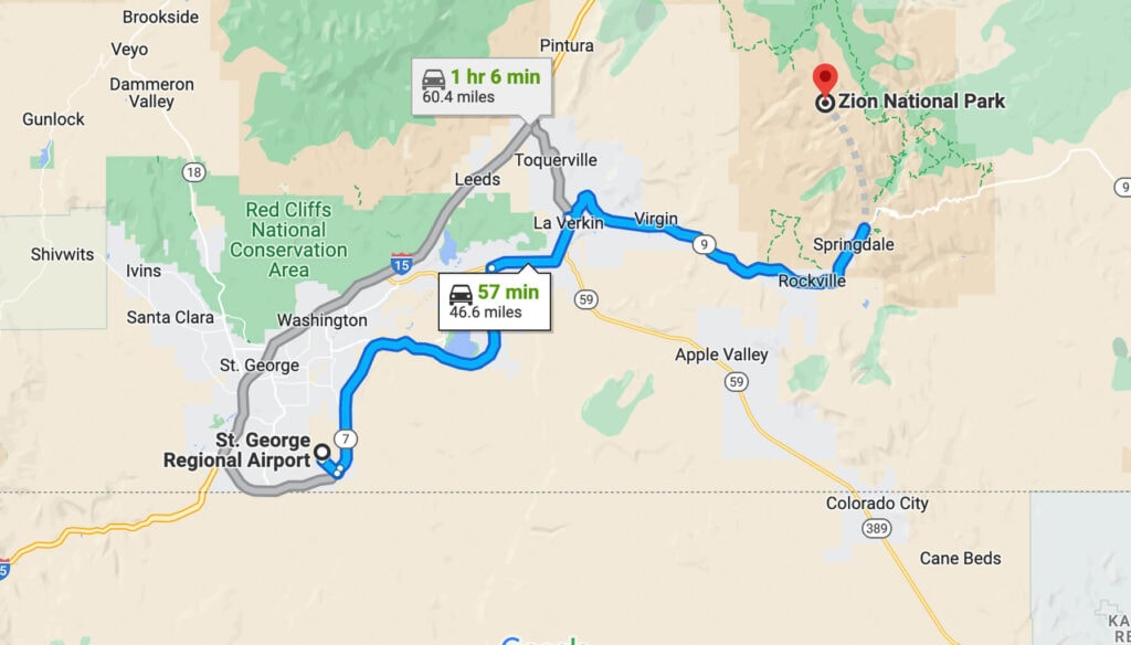 Closest Airports to Zion National Park: 4 Best Airport Options